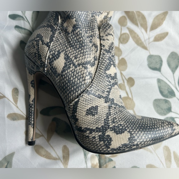 Shoes | Sexy Thigh High Snake Skin Boots | Poshmark